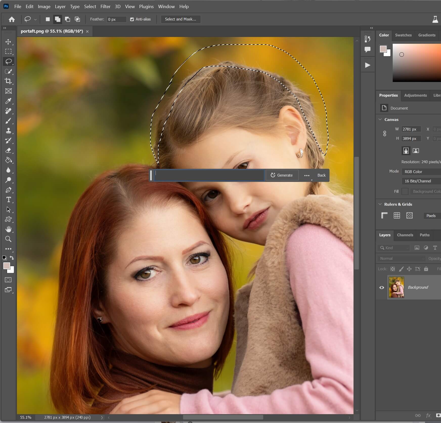 AI Generative Hair Fix - Photo Education By Daniel